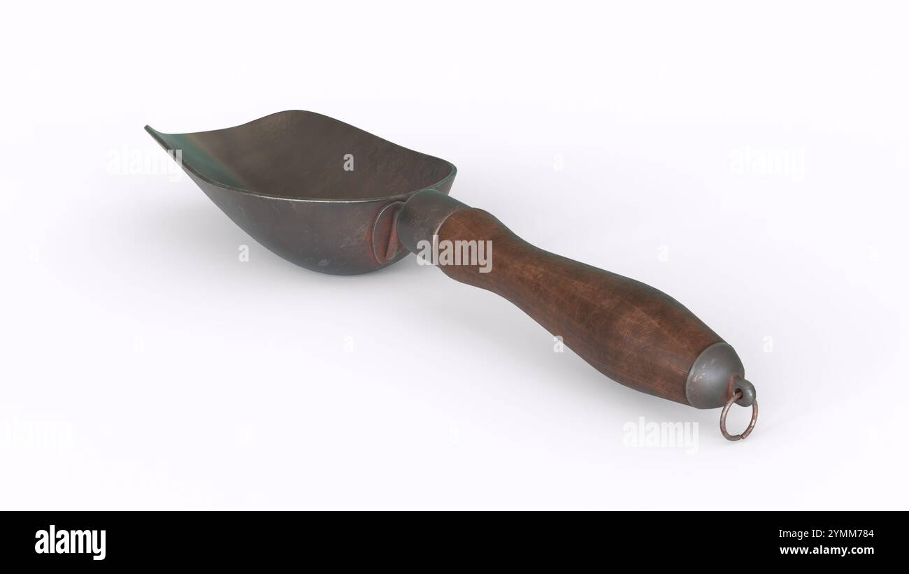 grain scoop with white background Stock Photo - Alamy
