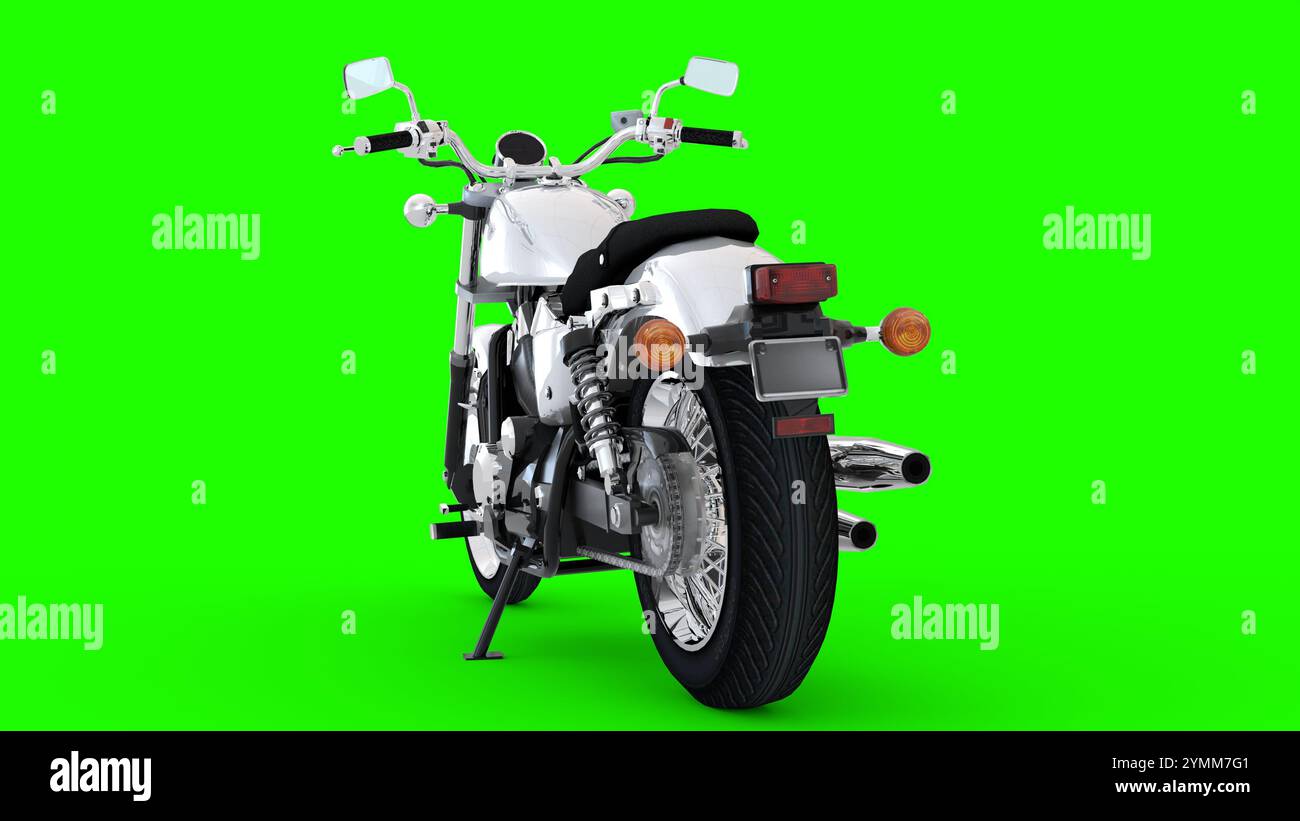 two wheeler superbike with green background Stock Photo - Alamy