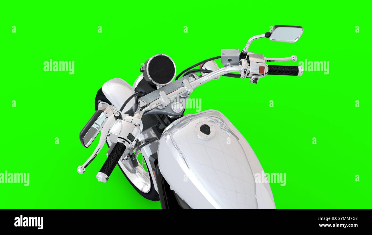 two wheeler superbike with green background Stock Photo - Alamy