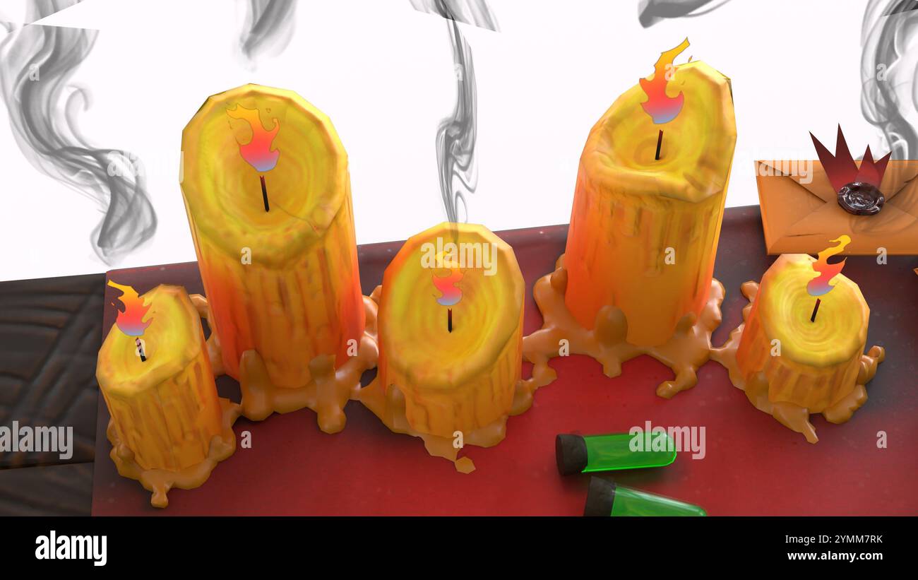 black magic table with white background Stock Photo - Alamy