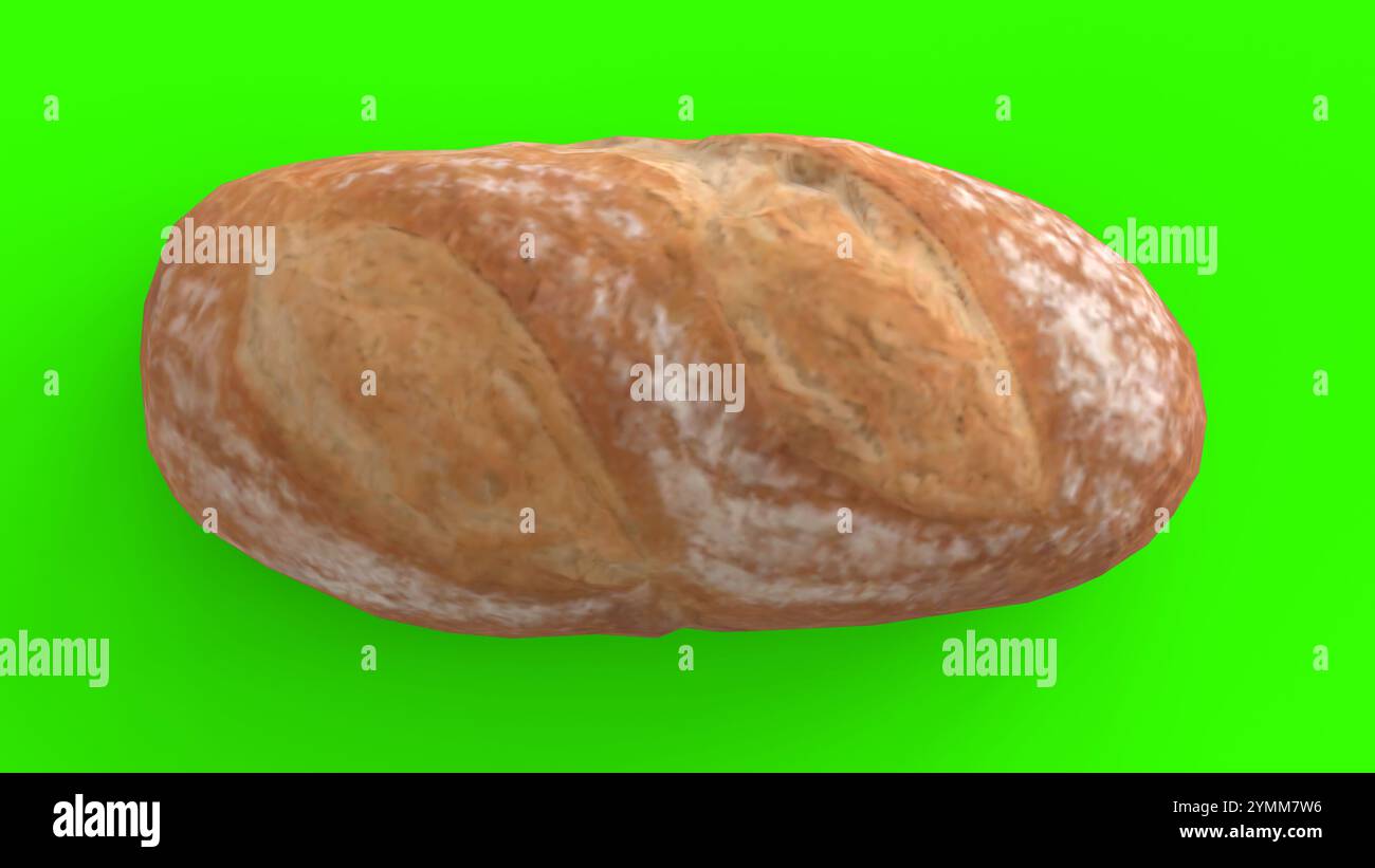 bread with green background Stock Photo - Alamy