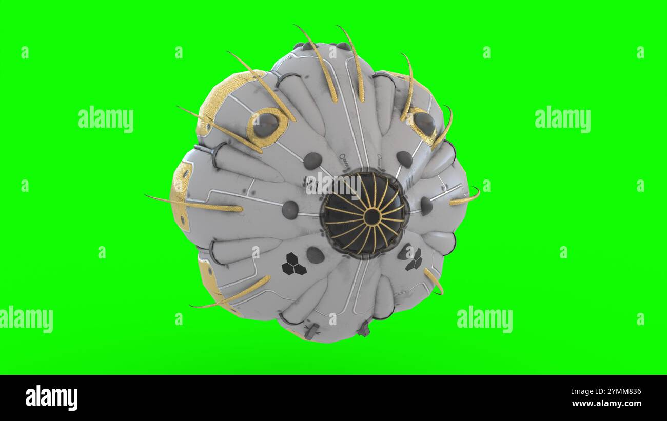personal space pod with green background Stock Photo - Alamy