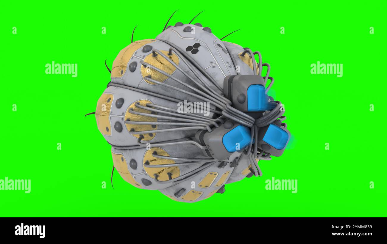 personal space pod with green background Stock Photo - Alamy