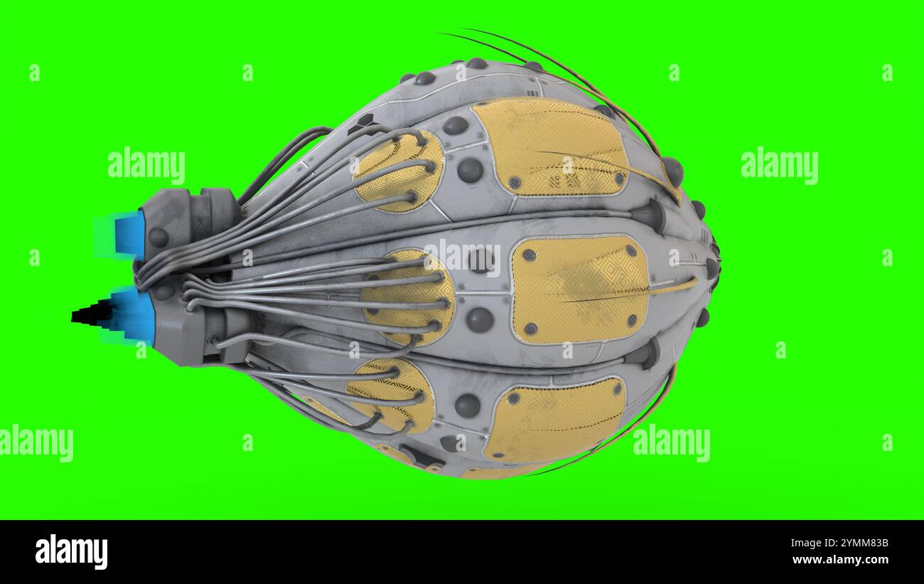 personal space pod with green background Stock Photo - Alamy