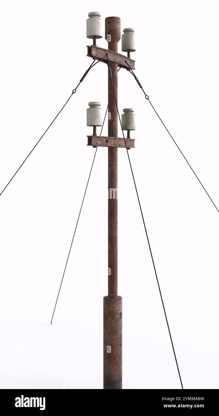 Pole white background hi-res stock photography and images - Alamy