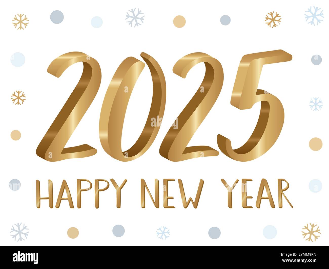 Golden 2025 lettering new Stock Vector Images - Alamy