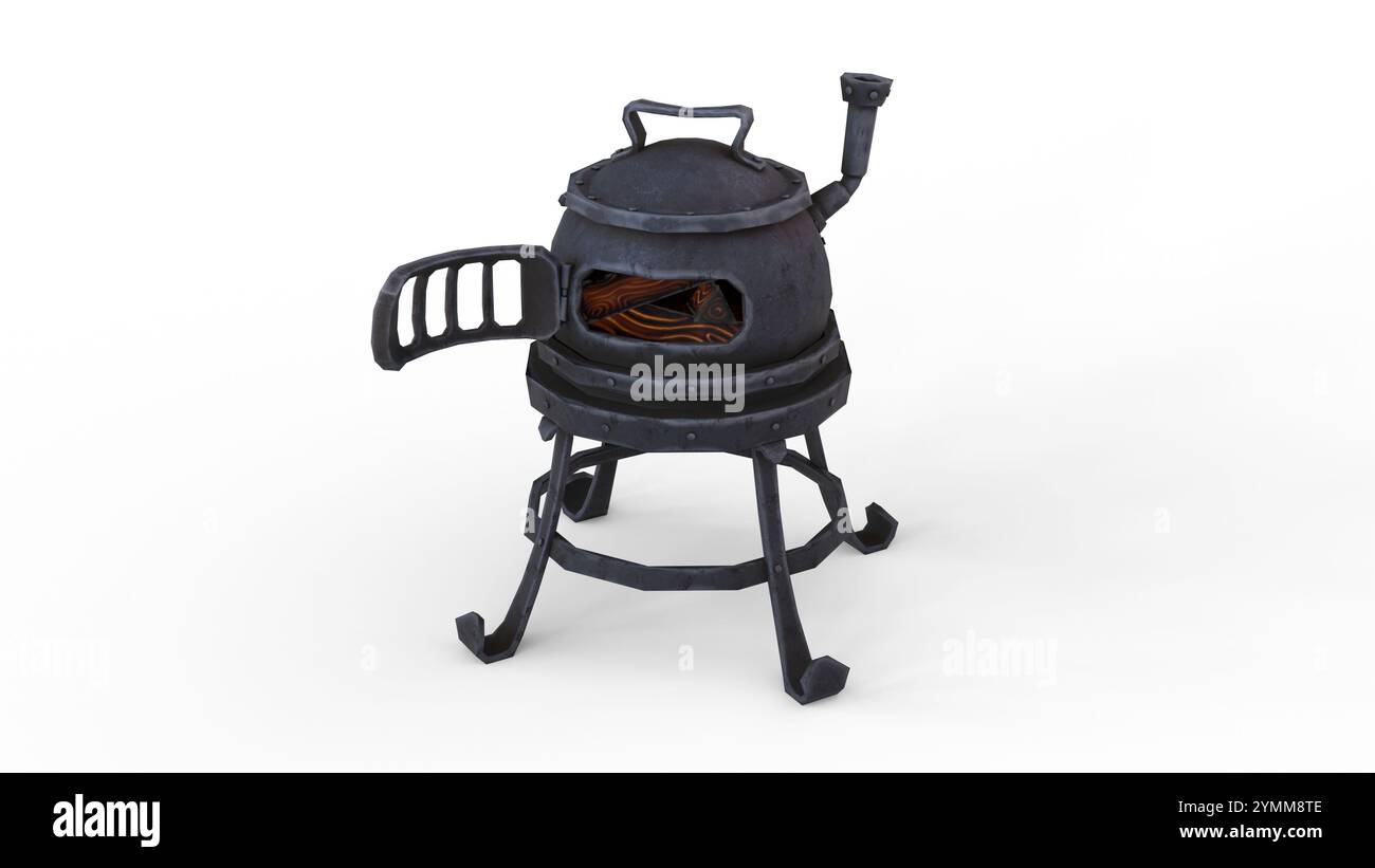 furnace with white background Stock Photo - Alamy