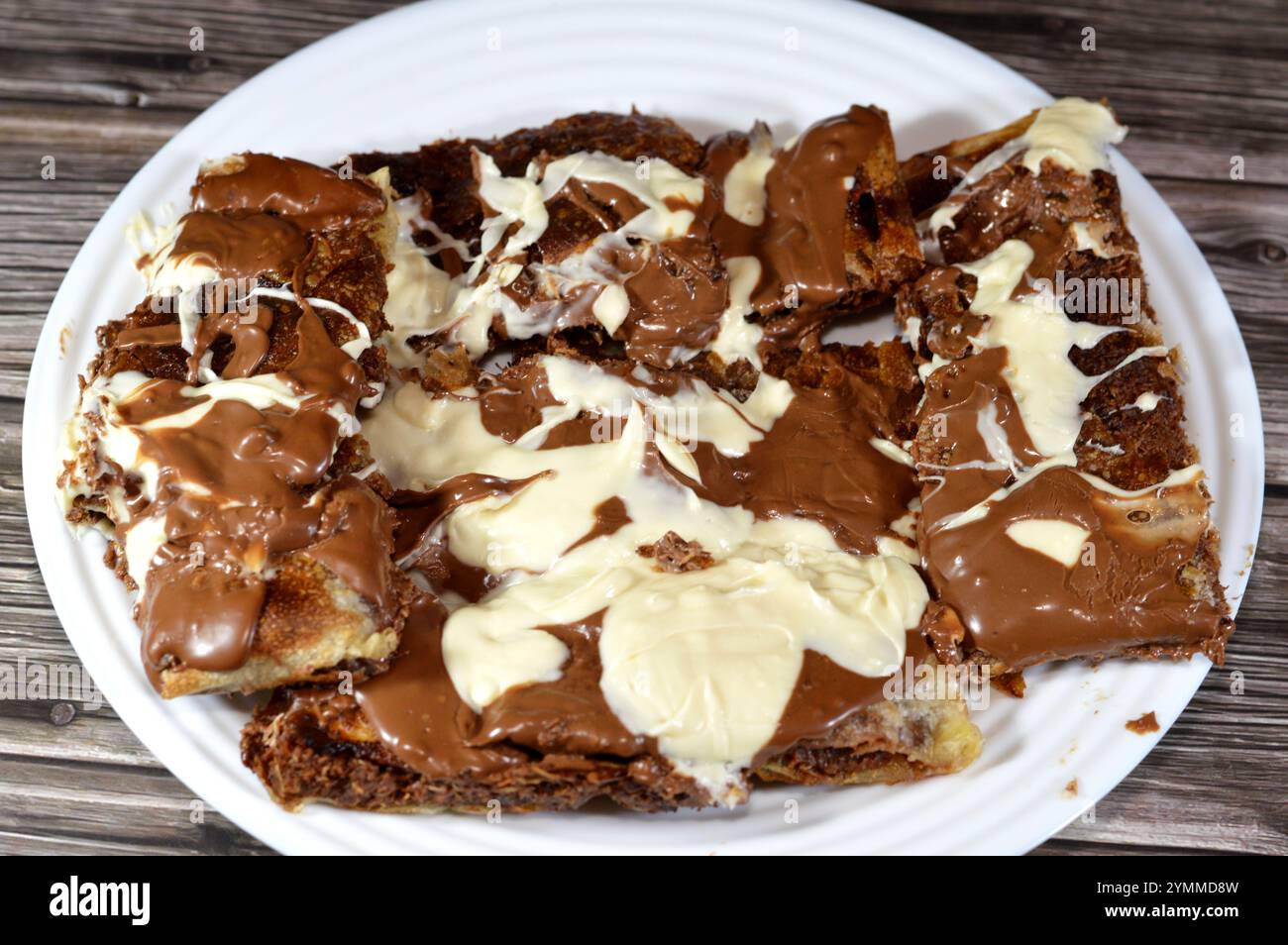 Crispy filo Phyllo dough thin unleavened dough used for making pastries ...