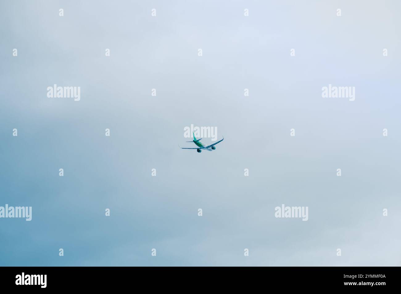 Citilink Commercial Jet Flying Through Blue Clouds, October 19, 2024 ...