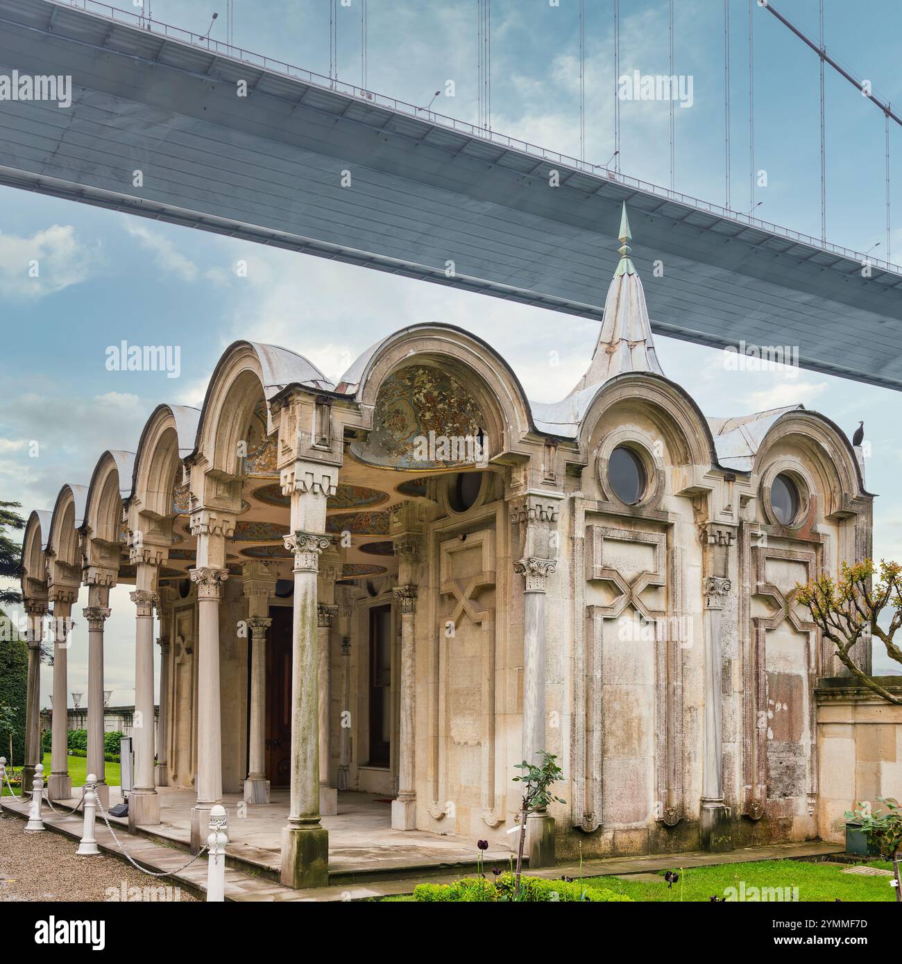 Sea Pavilion, or Sea Kiosk, a 19th century stone structure with ornate ...