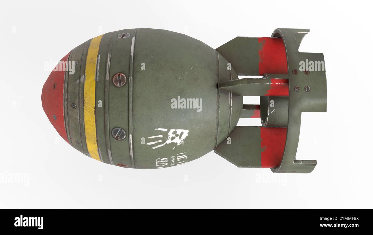 mini nuclear bomb with white background Stock Photo - Alamy