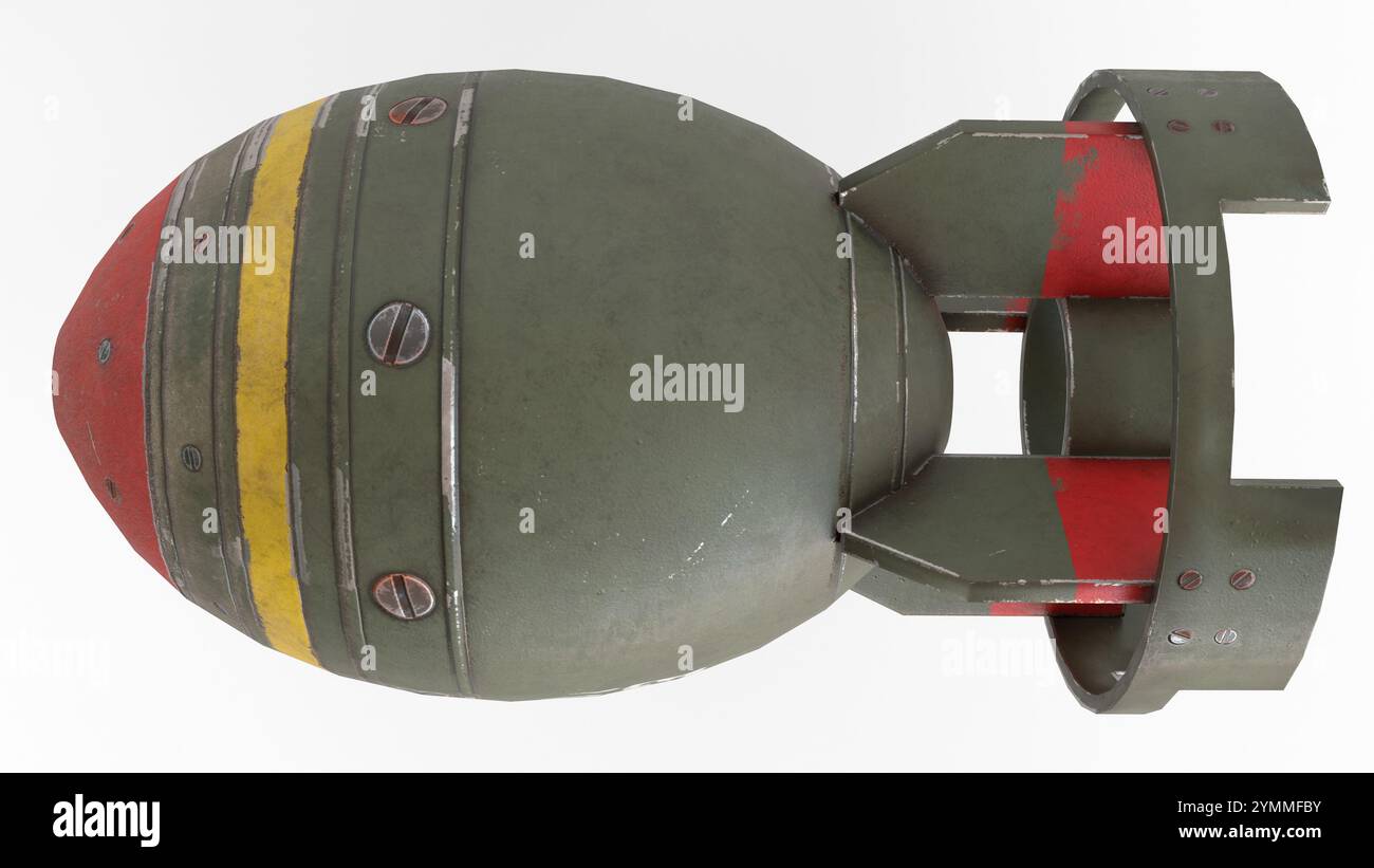 mini nuclear bomb with white background Stock Photo - Alamy