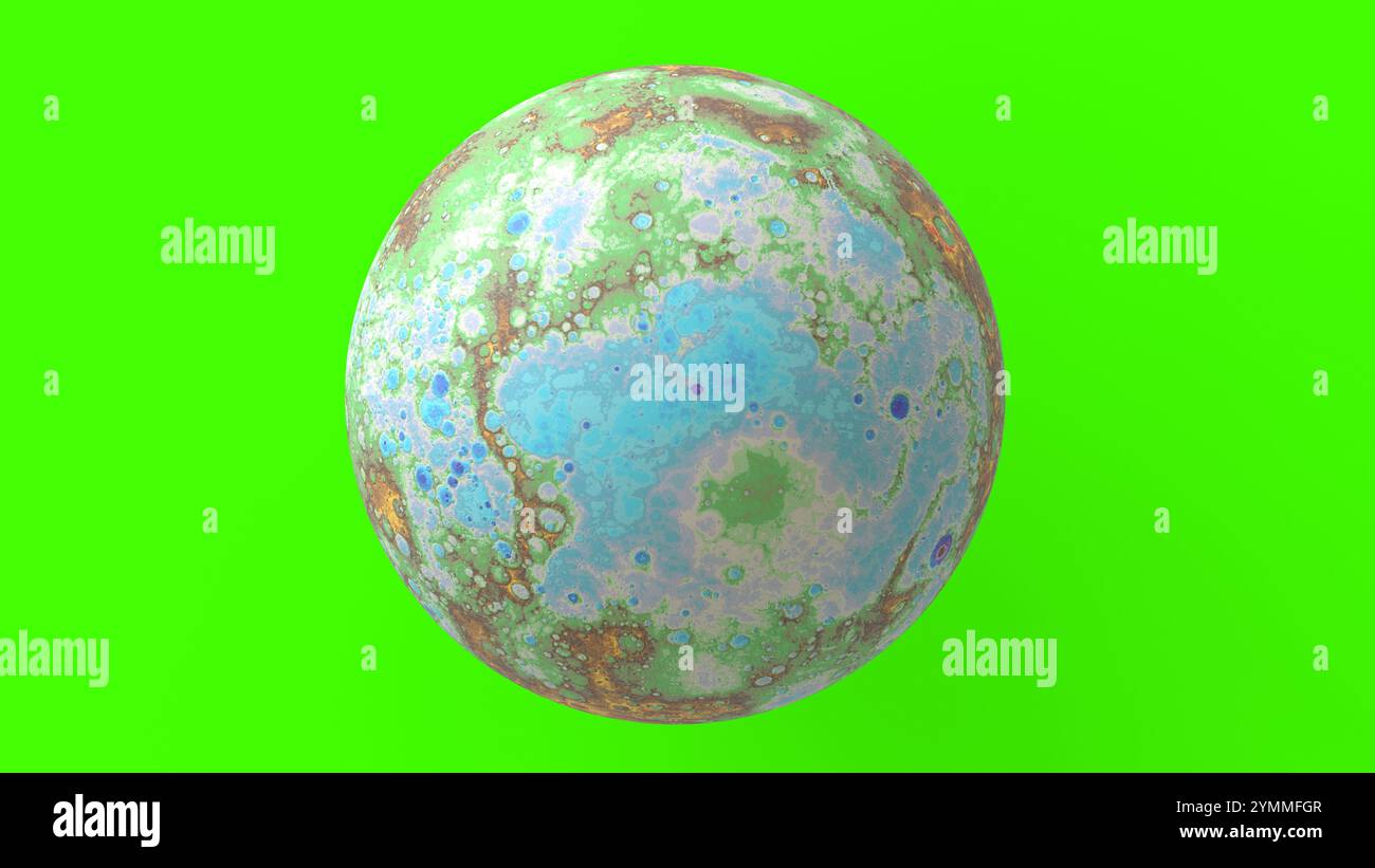 mercury with global digital elevation map Stock Photo - Alamy