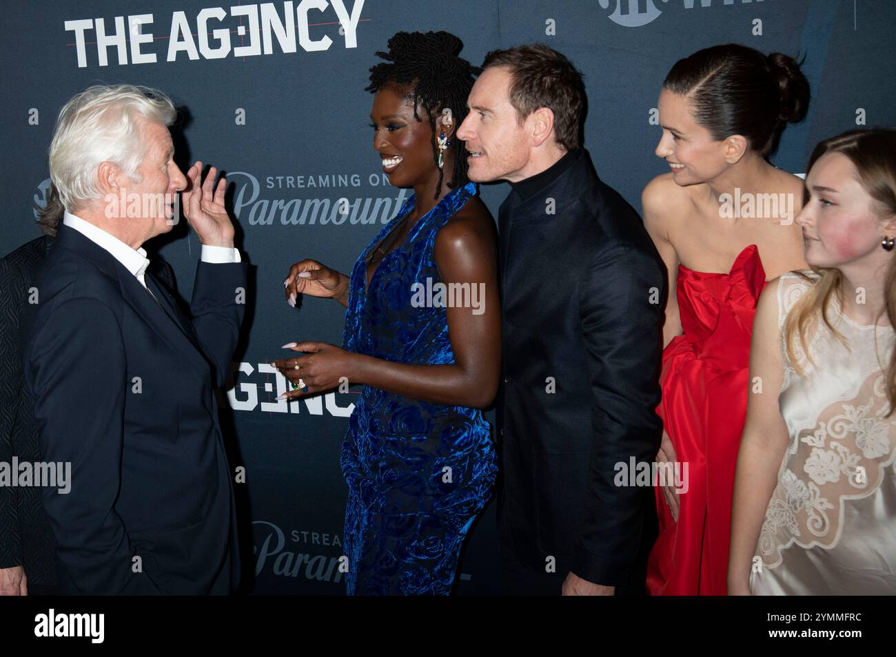 Richard Gere, Jodie Turner-Smith, Michael Fassbender, Katherine Waterston und India Fowler bei ...