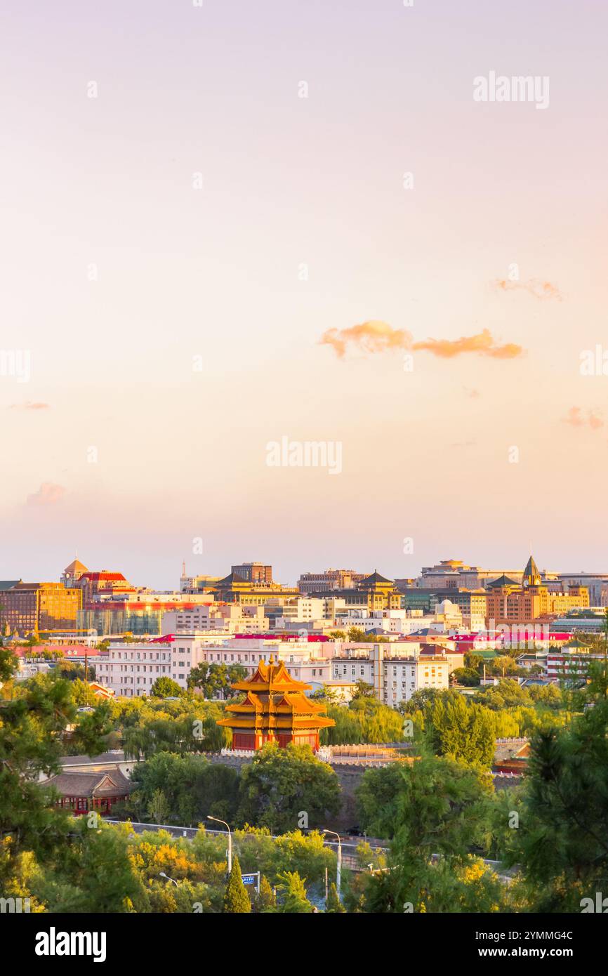 Beijing sunset city aerial hi-res stock photography and images - Alamy