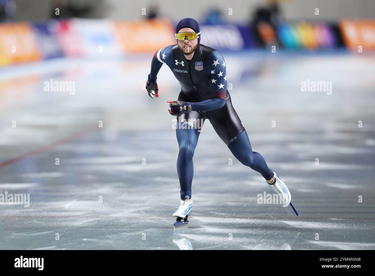 Nagano, Japan. 22nd Nov, 2024. Zach Stoppelmoor (USA) Speed Skating ...