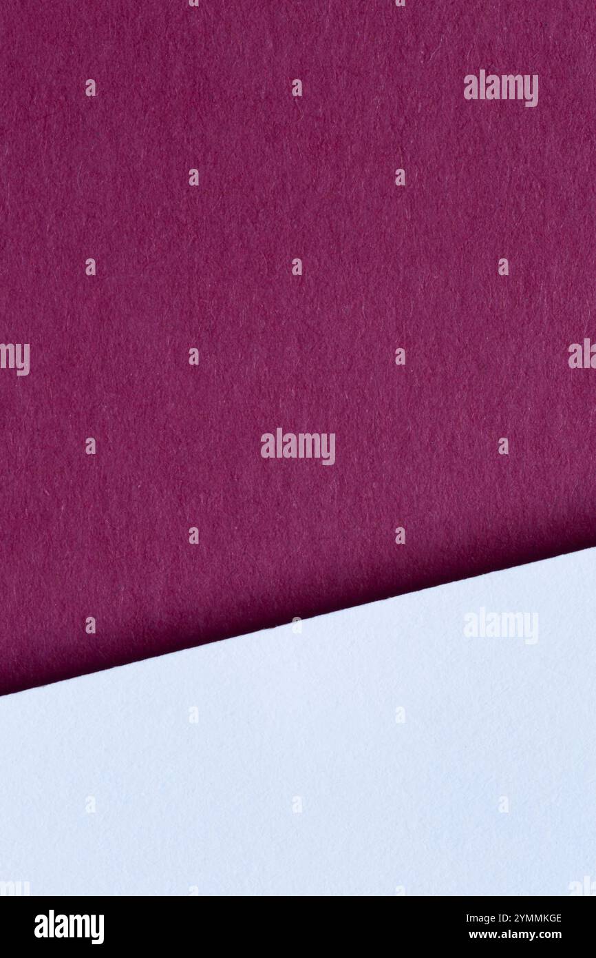 simple design: white sheet of paper against maroon cardboard Stock ...