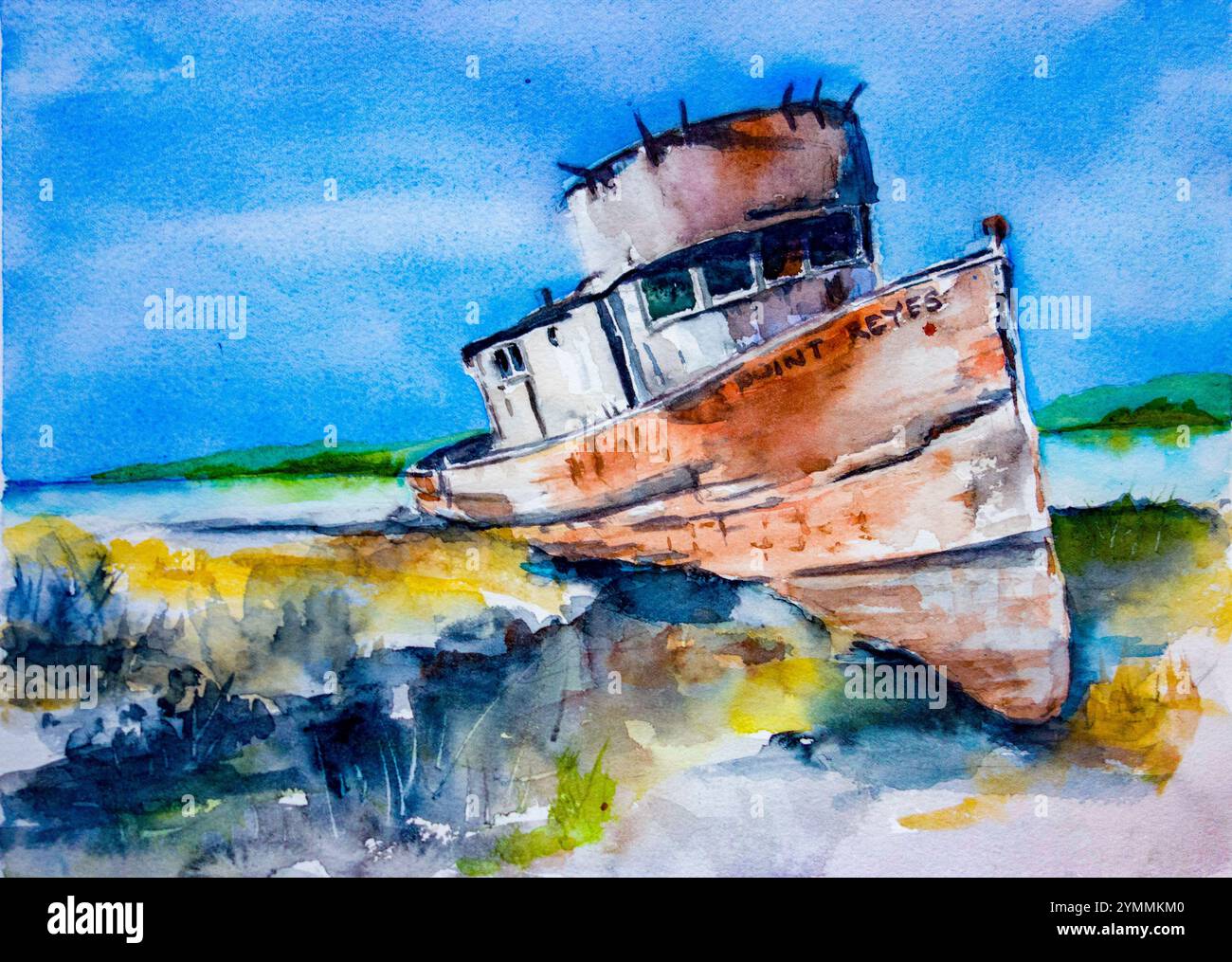 Maritime watercolor artwork hi-res stock photography and images - Alamy