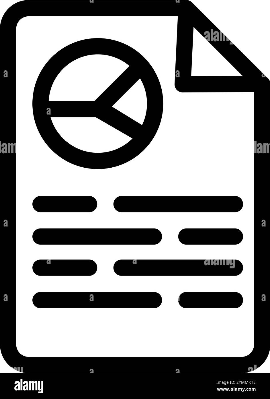 Statistical paper report icon symbol - Report which shows growth ...