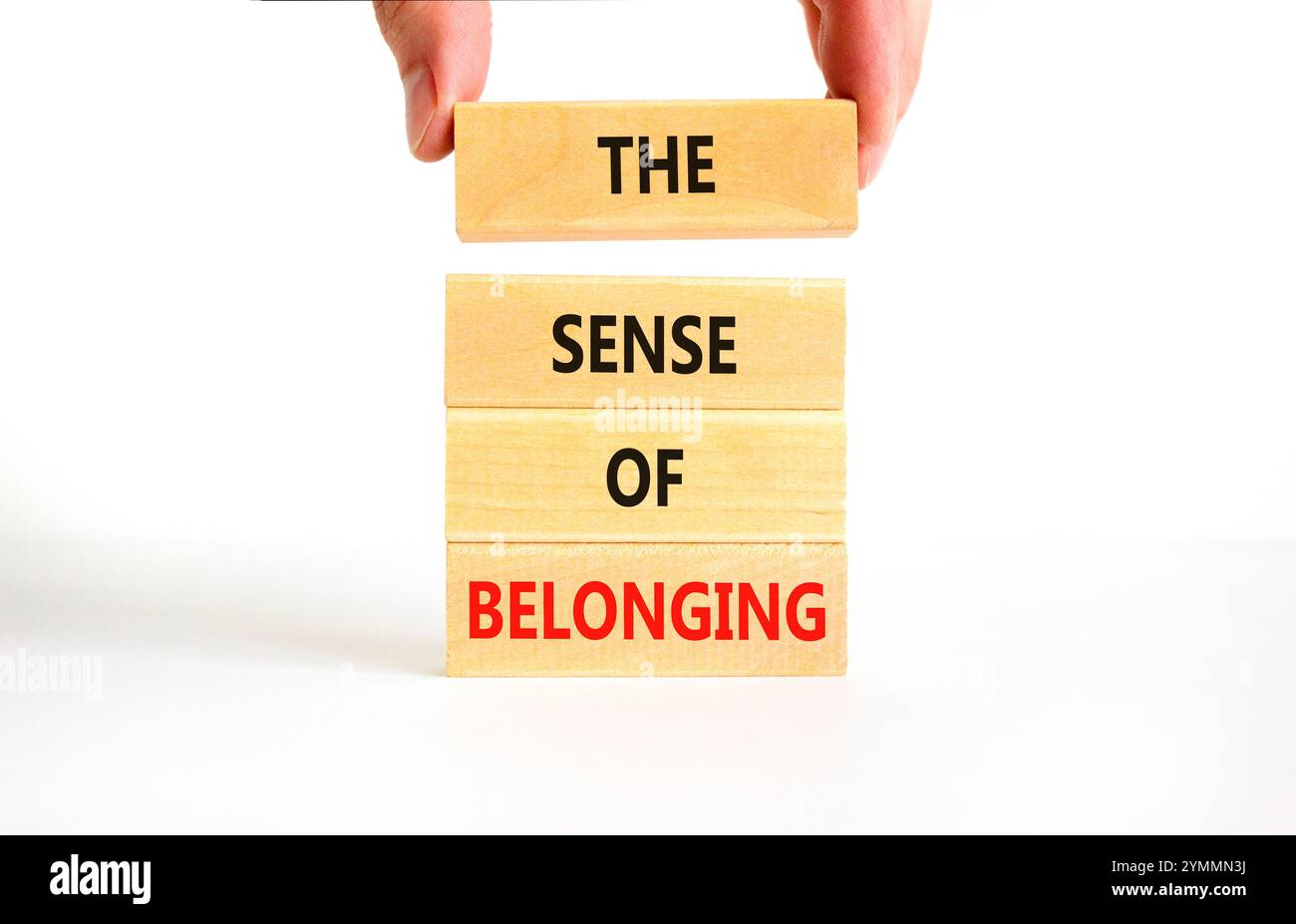 The sense of belonging symbol. Concept words The sense of belonging on ...