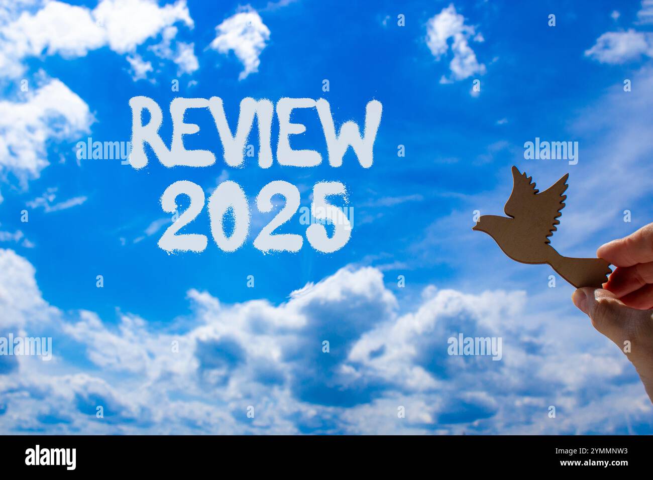 Planning review 2025 new year symbol. Concept words Review 2025 on ...