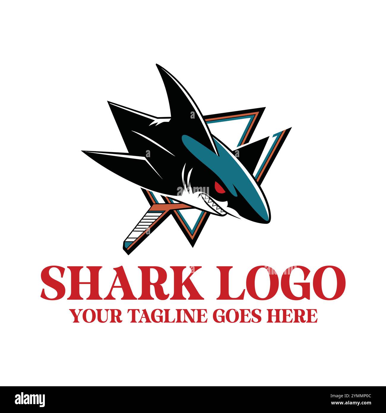 Print ready shark logo hi-res stock photography and images - Alamy