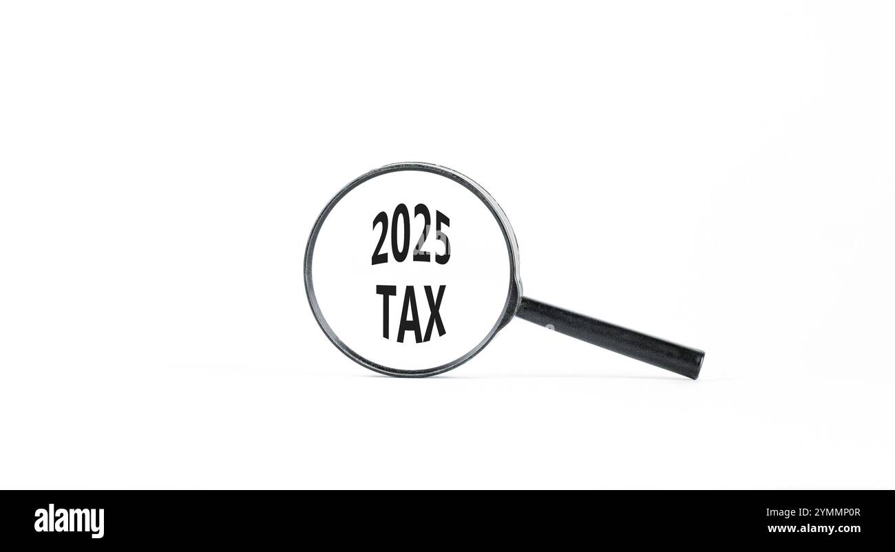 Planning 2025 tax new year symbol. Concept words 2025 Tax on beautiful ...