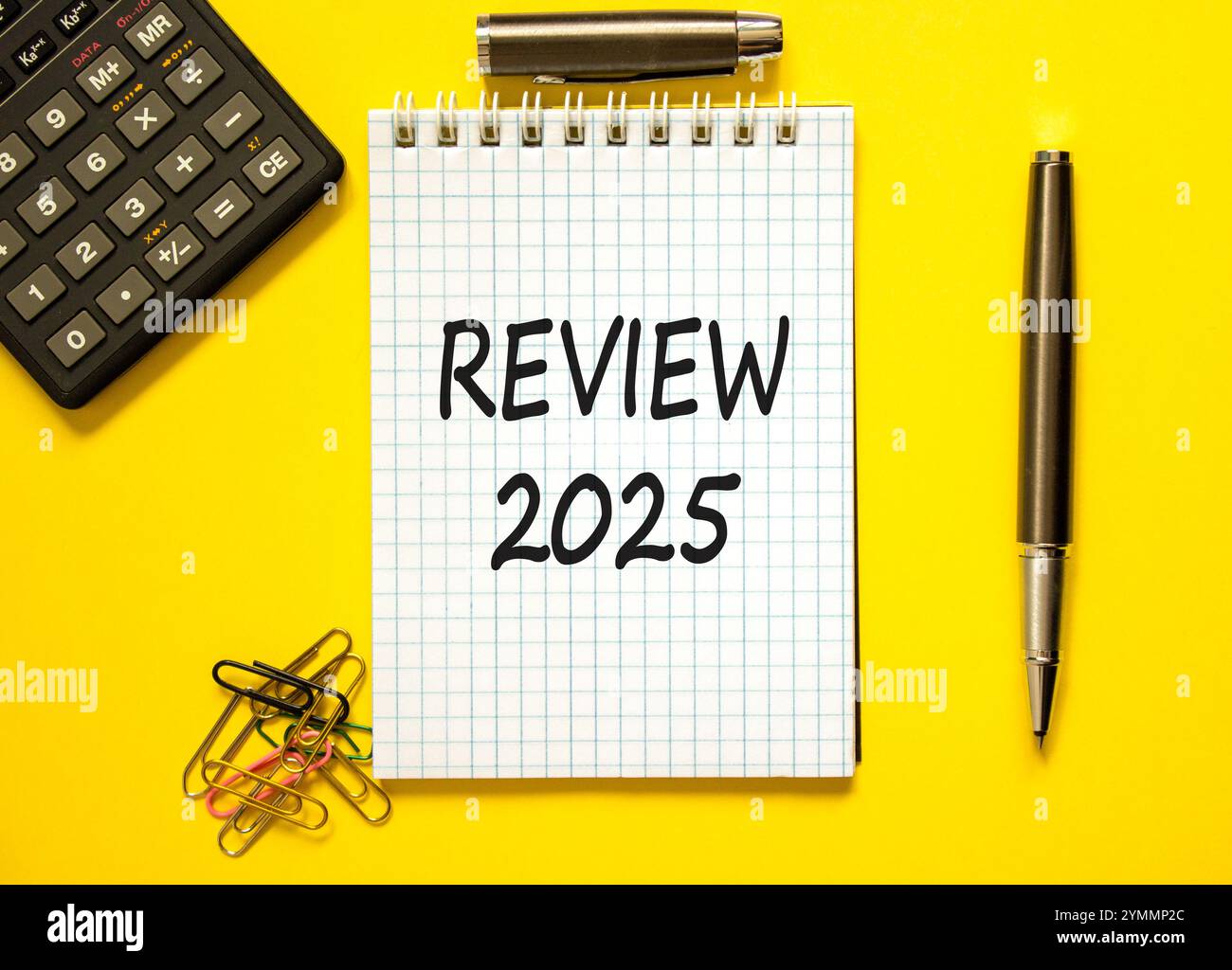 Planning review 2025 new year symbol. Concept words Review 2025 on ...