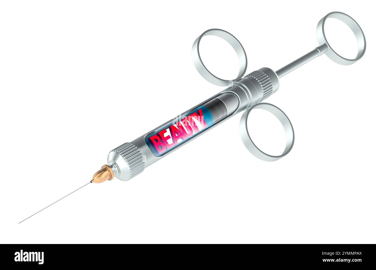 Beauty Injections, concept. 3D rendering isolated on white background ...