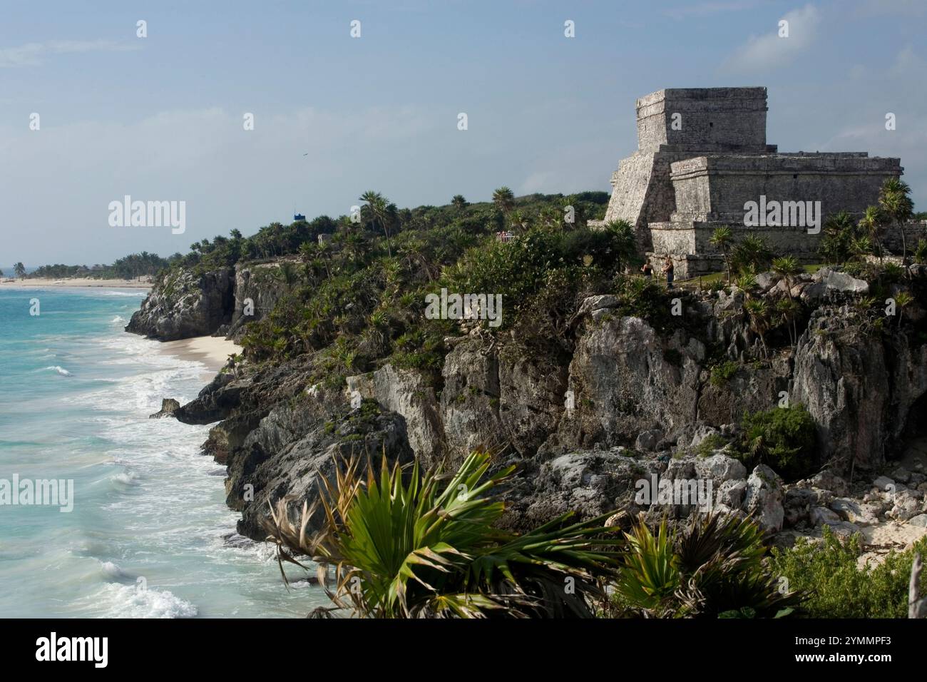 Ruins of El Castillo, or The Castle, the main temple of the ancient ...