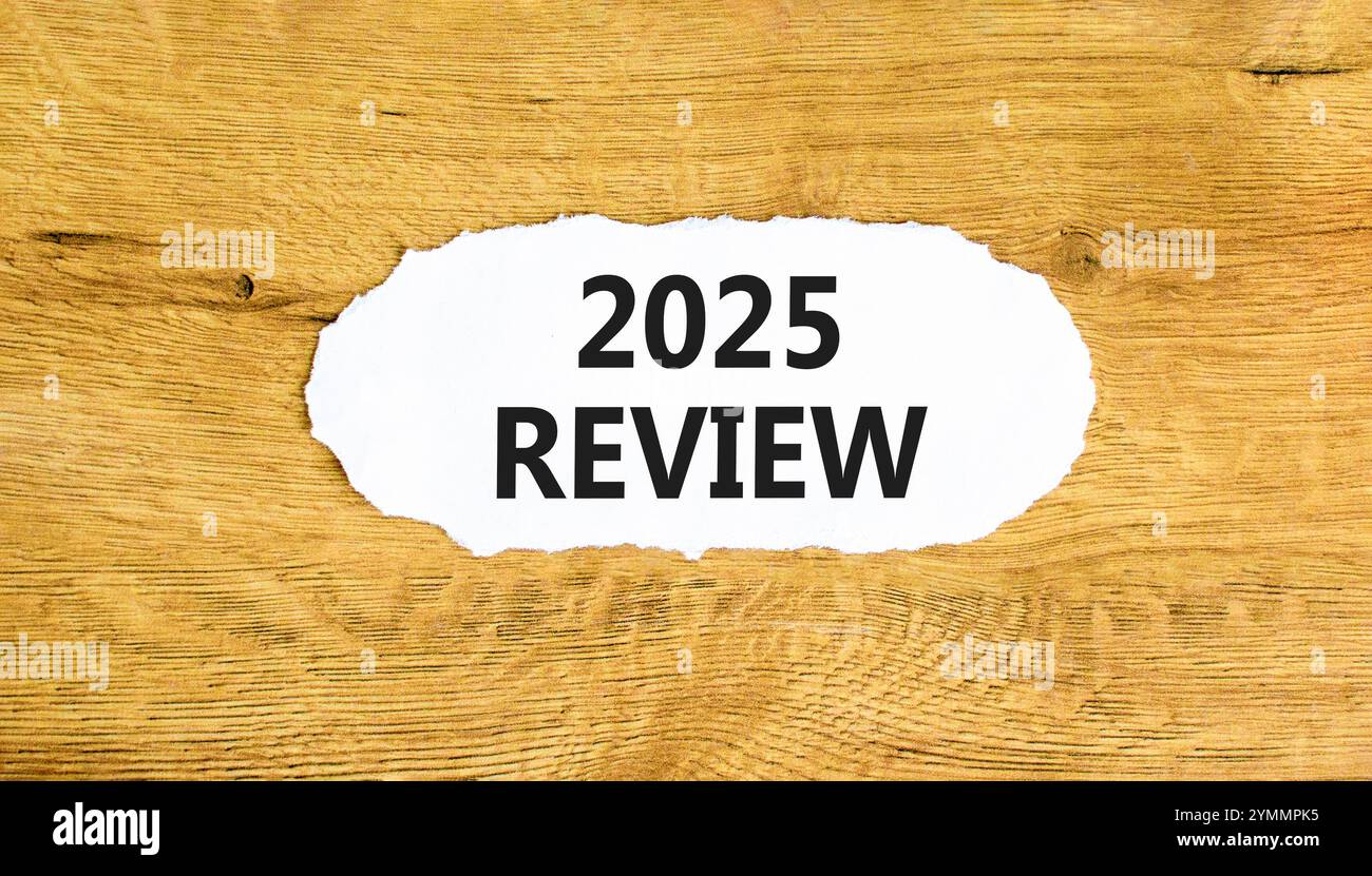 Planning 2025 review new year symbol. Concept words 2025 Review on ...