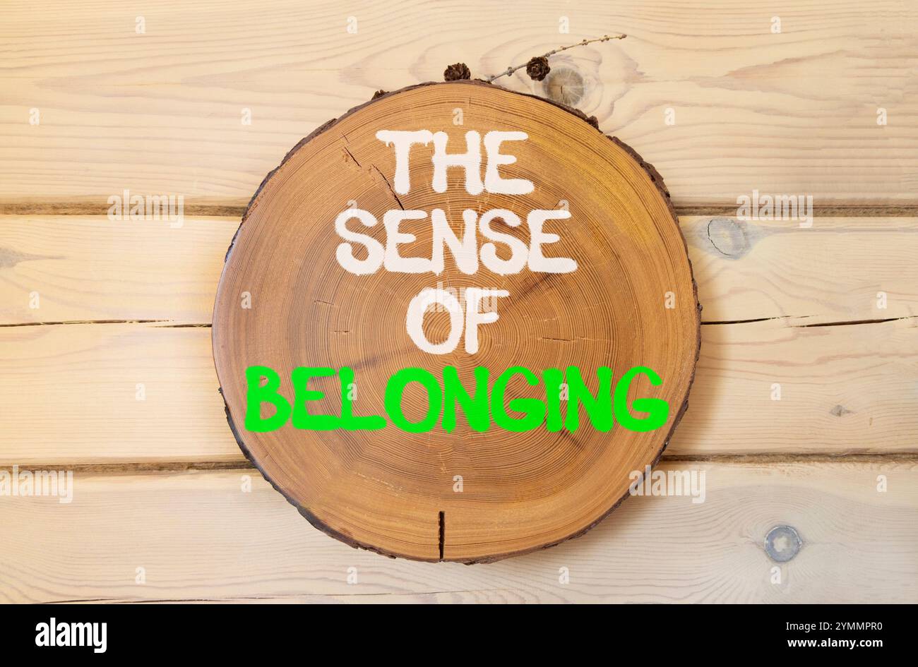 The sense of belonging symbol. Concept words The sense of belonging on ...