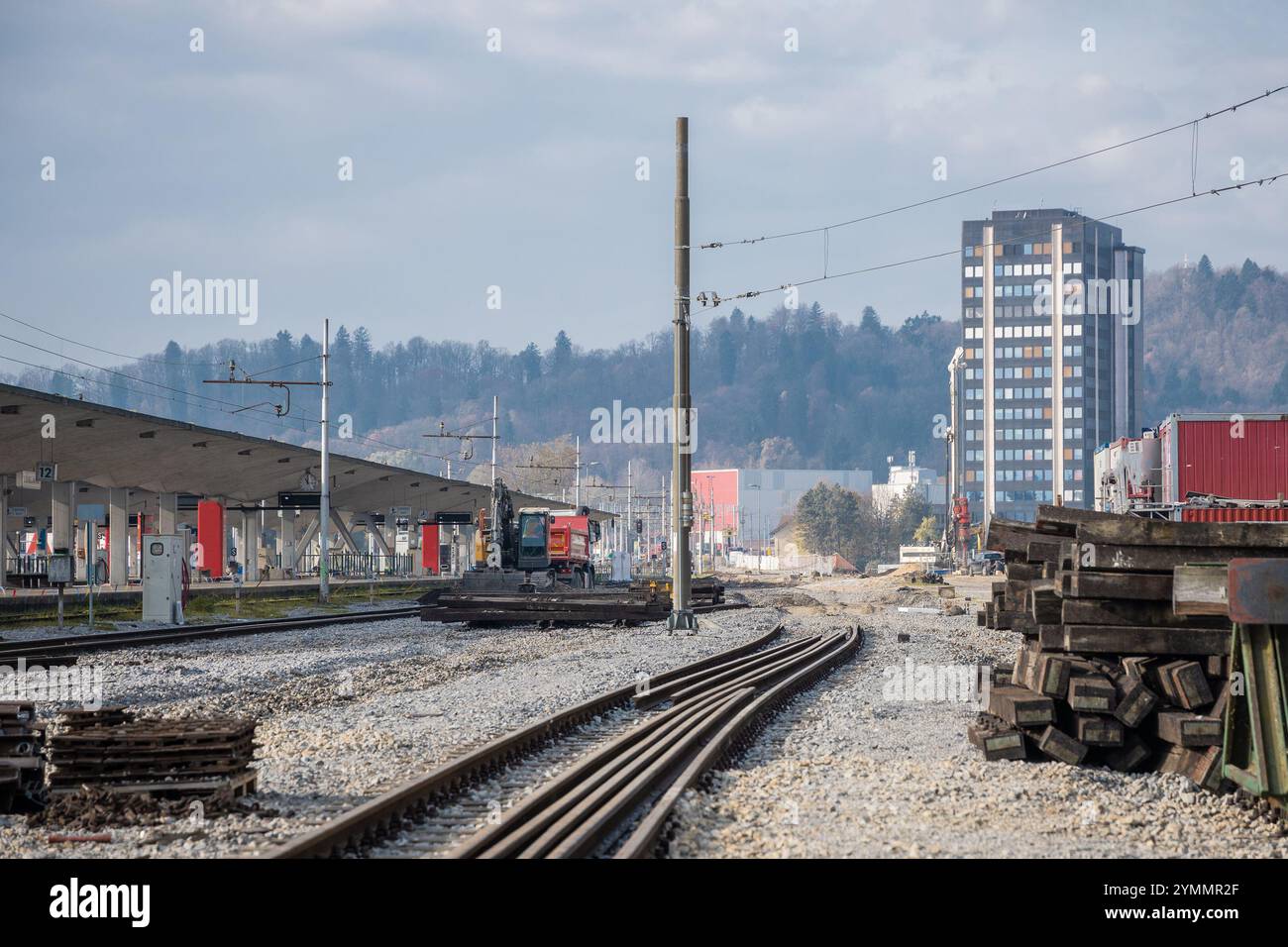 Construction Works On Ljubljana Railway Station As A Part Of