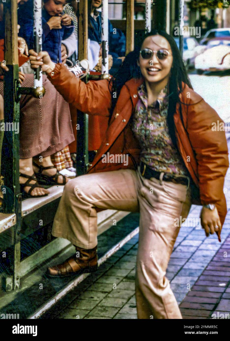 1970s people ride cable car hi-res stock photography and images - Alamy