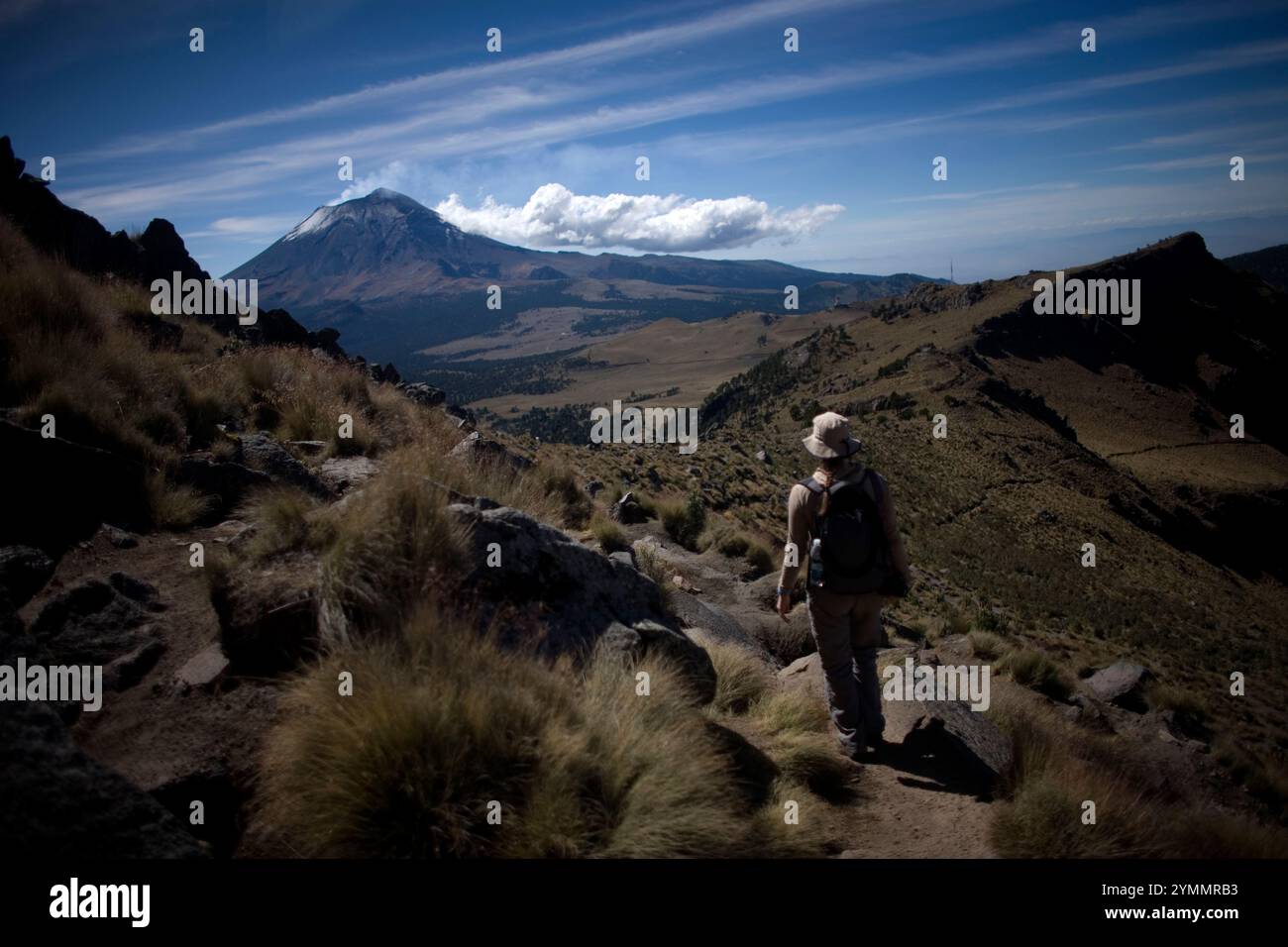 the Popocatepetl volcano Stock Photo - Alamy