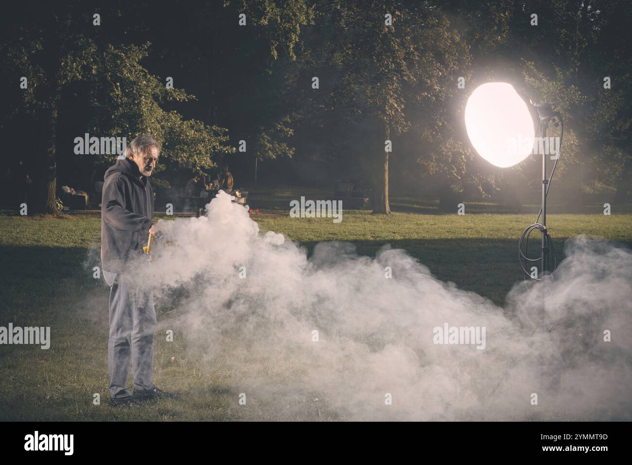On location smoke machine hi-res stock photography and images - Alamy