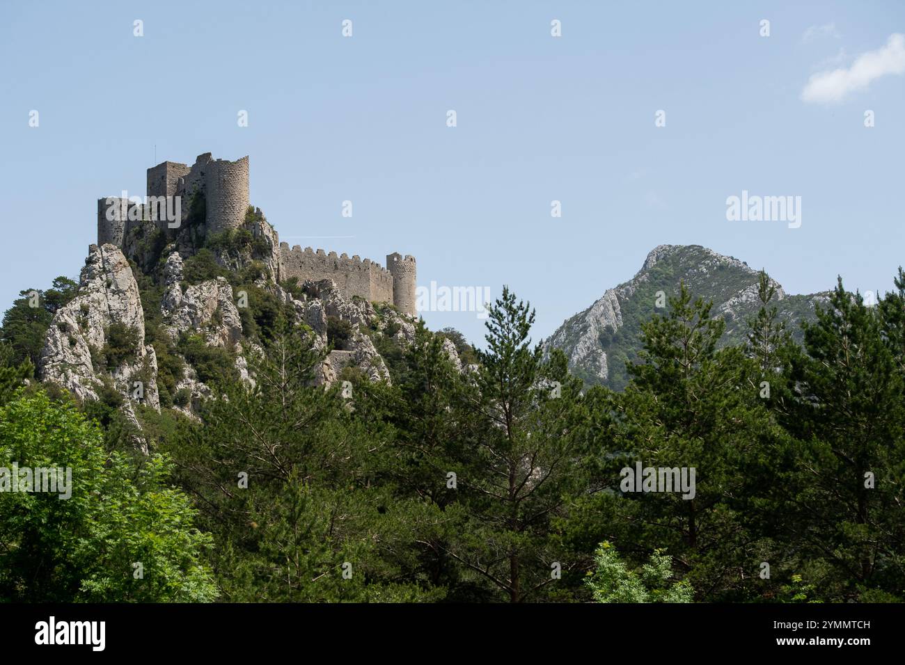 Château de Puilaurens, Cathar castle registered as a National Historic ...
