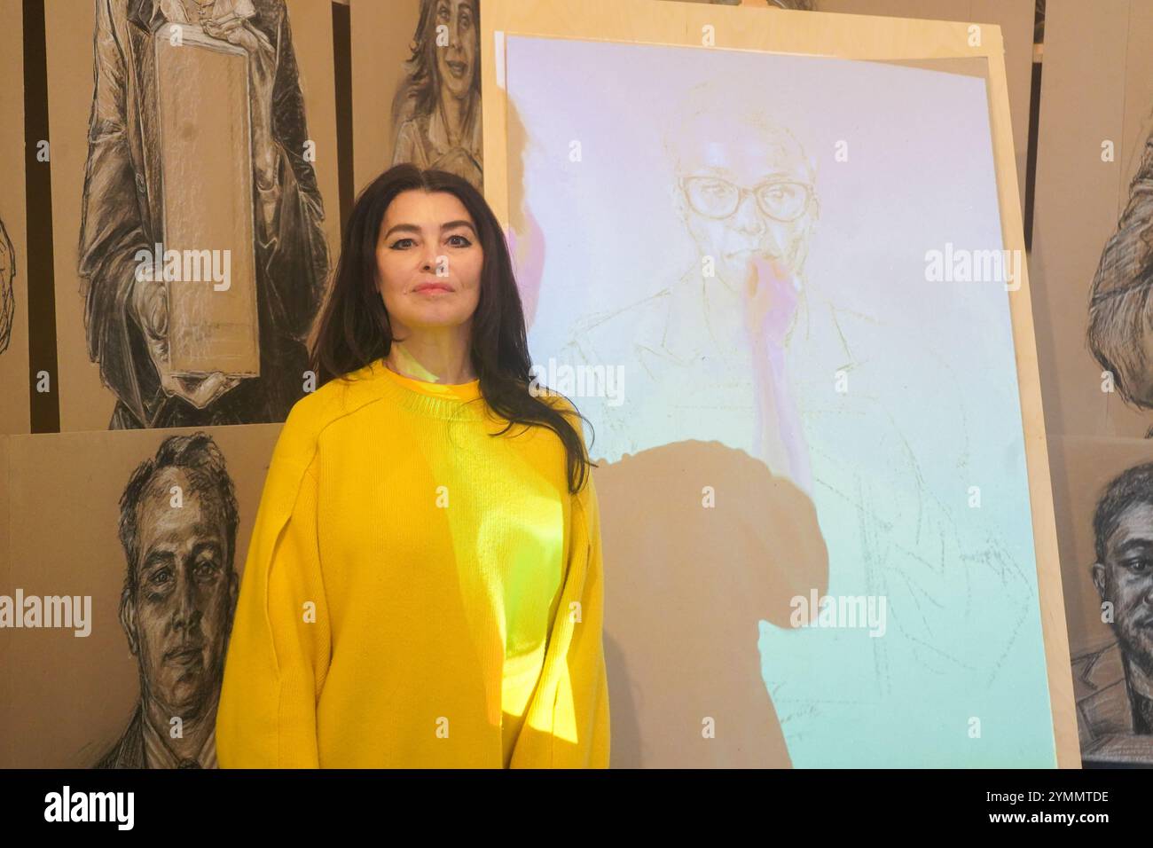 London, UK. 22 November 2024 Es Devlin in the recreation of her studio ...
