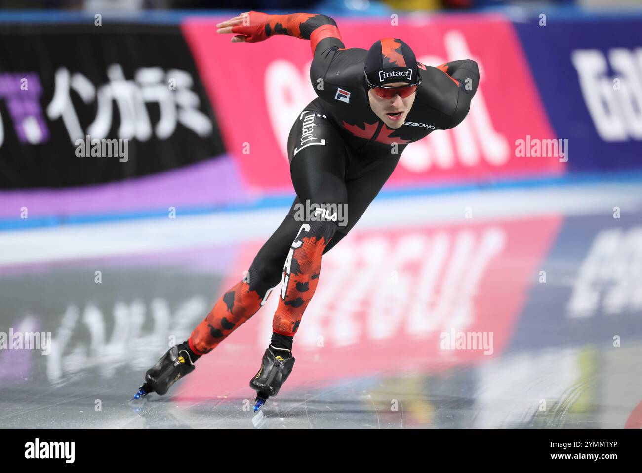 Nagano, Japan. 22nd Nov, 2024. David La Rue (CAN) Speed Skating : ISU ...
