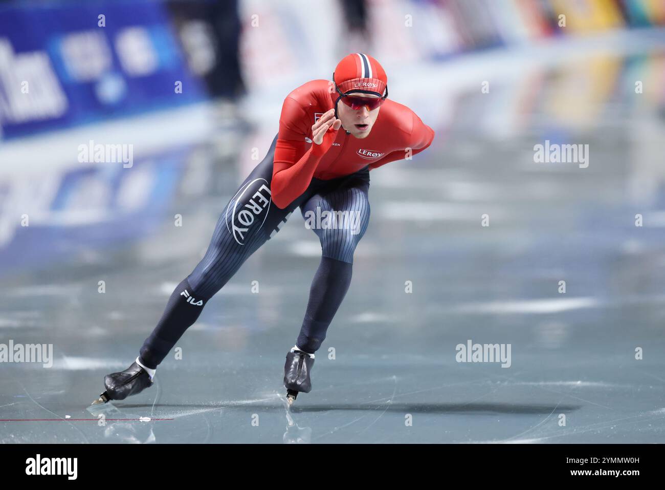 Nagano, Japan. 22nd Nov, 2024. Didrik Eng Strand (NOR) Speed Skating ...