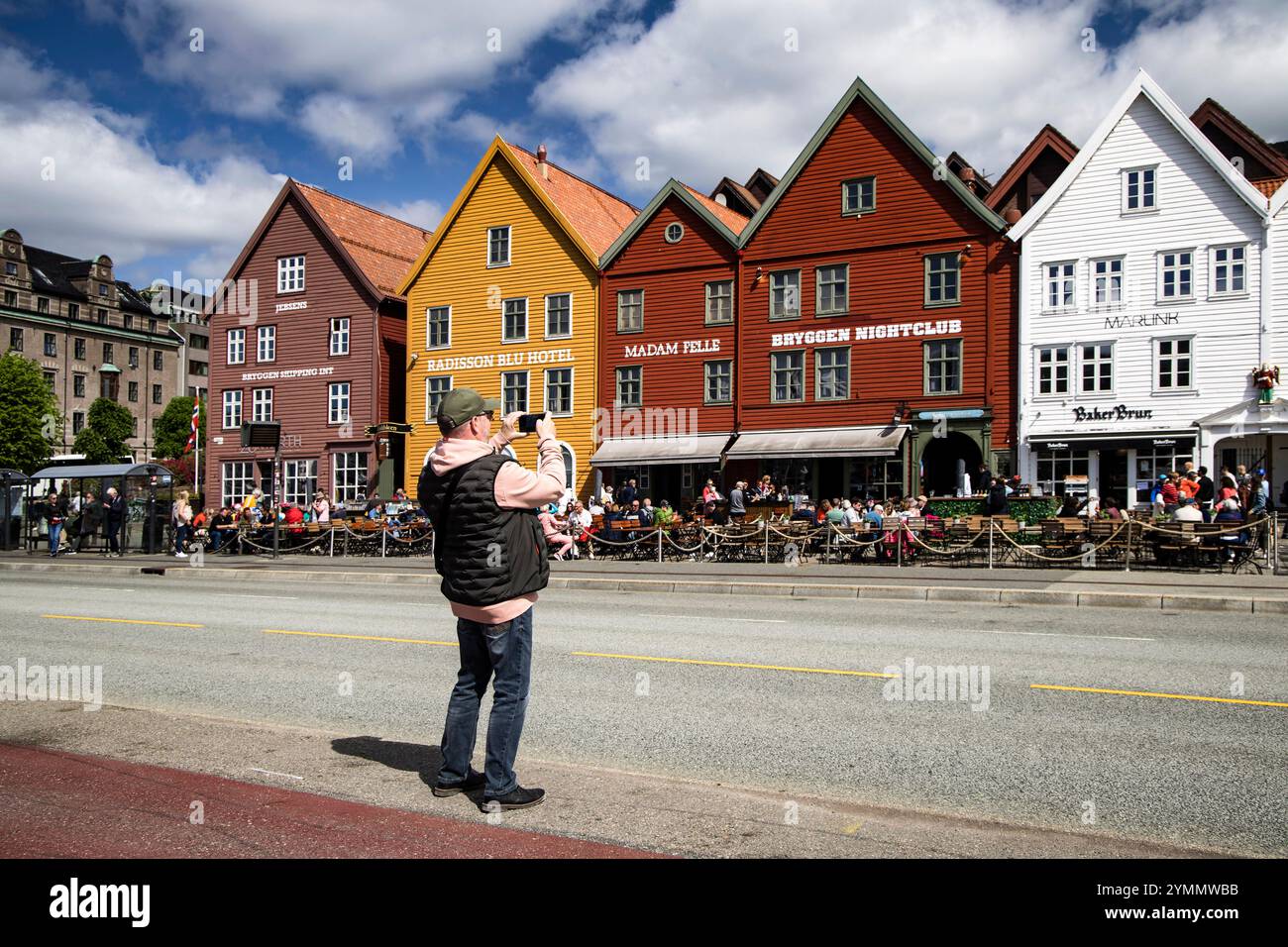 Bergen, house, wooden house, houses, Norge, Norway, city, tourist Stock ...