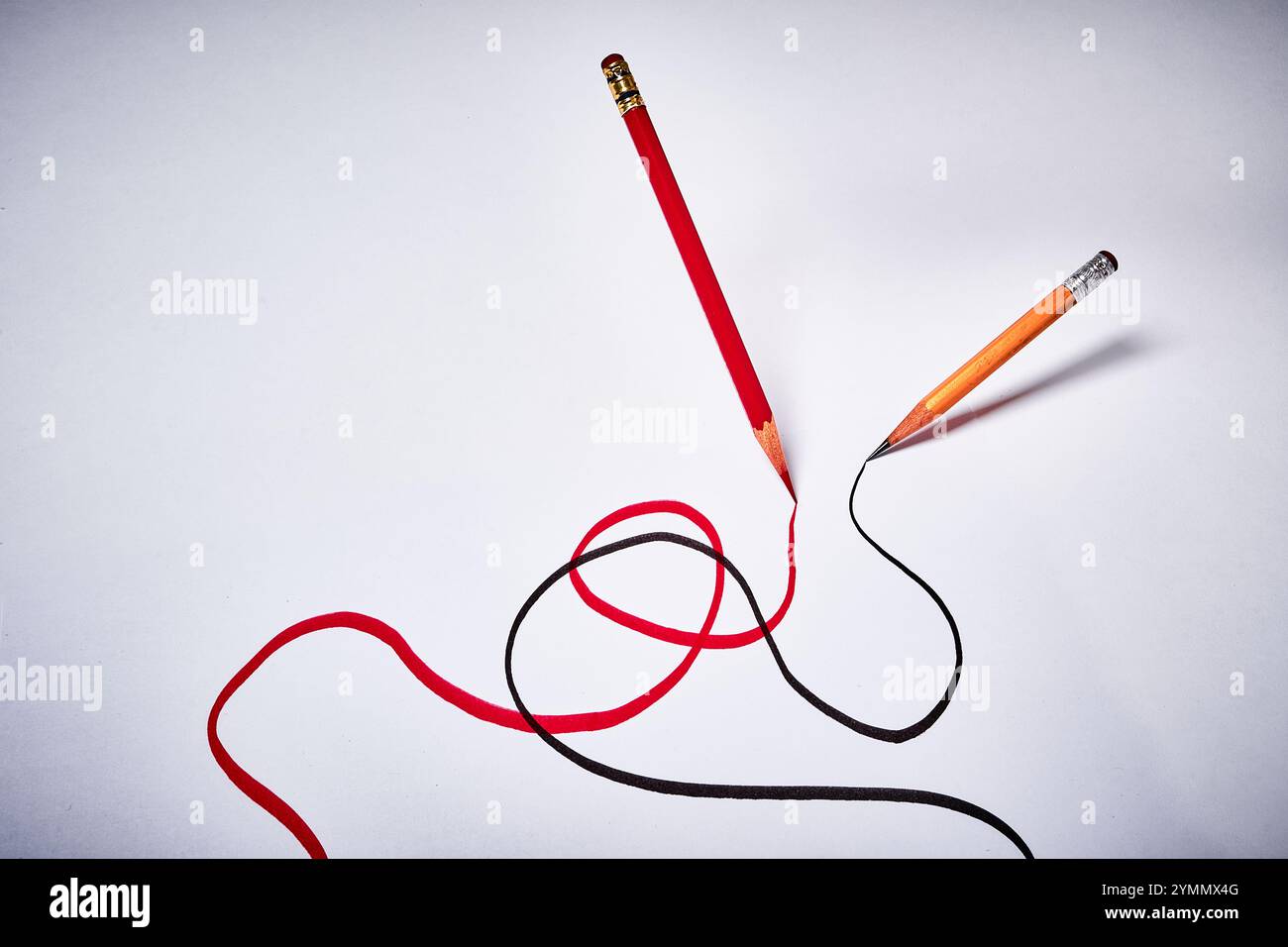 Pencil drawing swirling line hi-res stock photography and images - Alamy