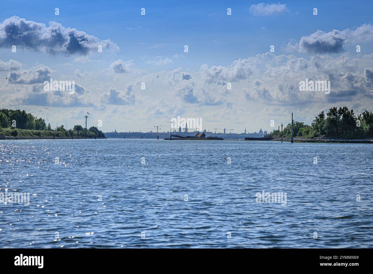 Skyline Venice from Porto Marghera, Italy Stock Photo - Alamy