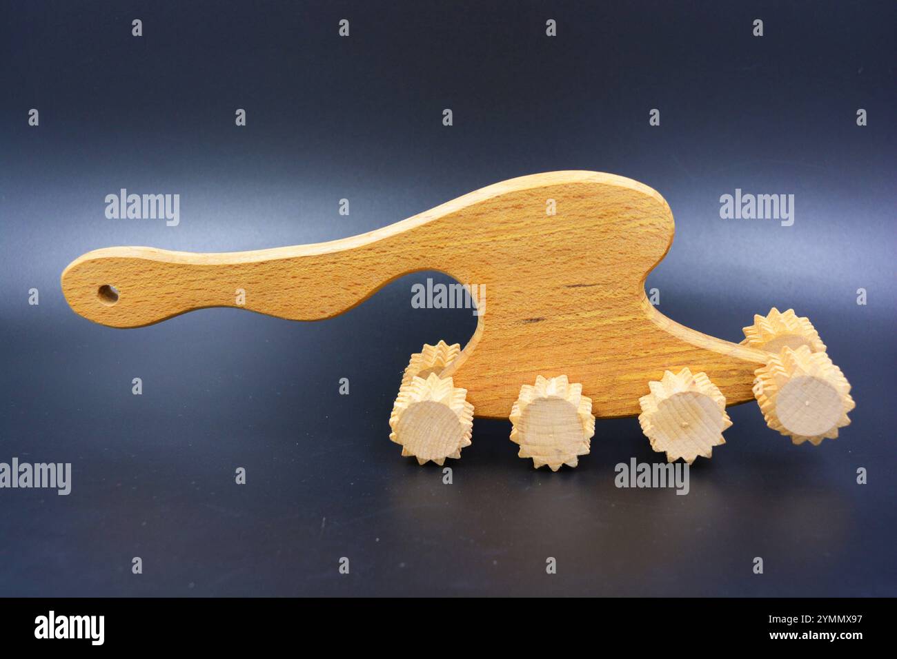 Ukrainian things, handicrafts from natural wood. New wooden block with ...