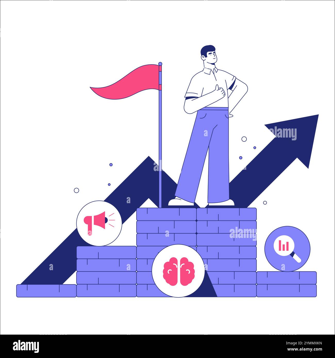 Professional milestones Stock Vector Images - Alamy