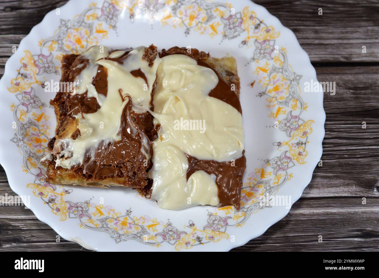 Crispy filo Phyllo dough thin unleavened dough used for making pastries ...