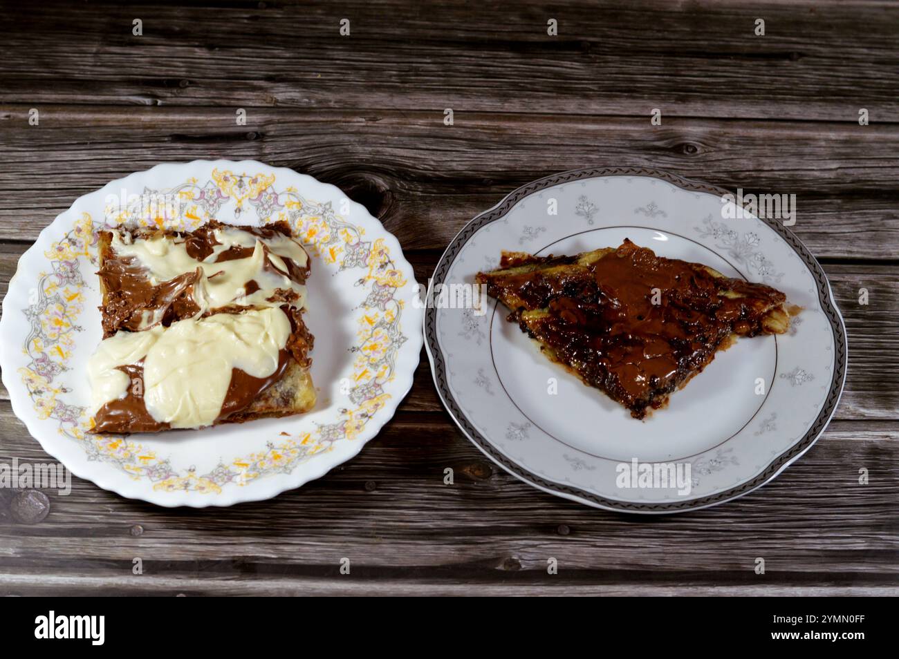Assorted desserts of Crispy filo Phyllo pastry pie filled with Knafeh ...