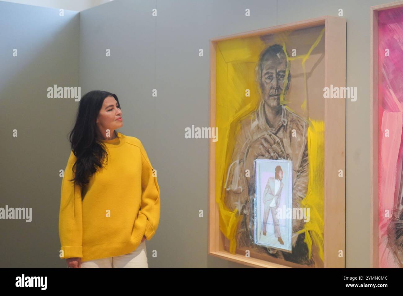 London, UK. 22 November 2024 Es Devlin with painted LED and projection ...