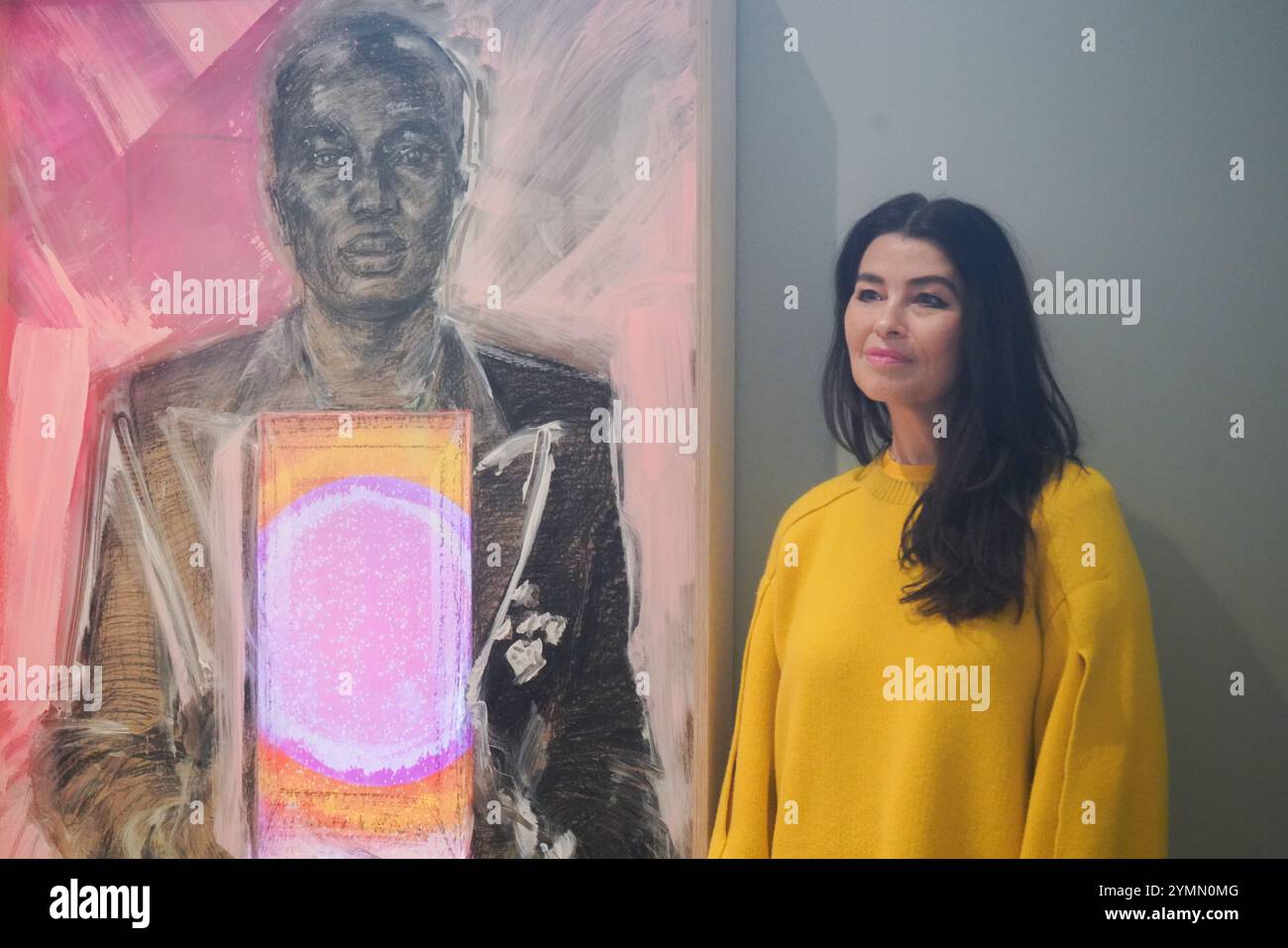 London, UK. 22 November 2024 Es Devlin with painted LED and projection ...