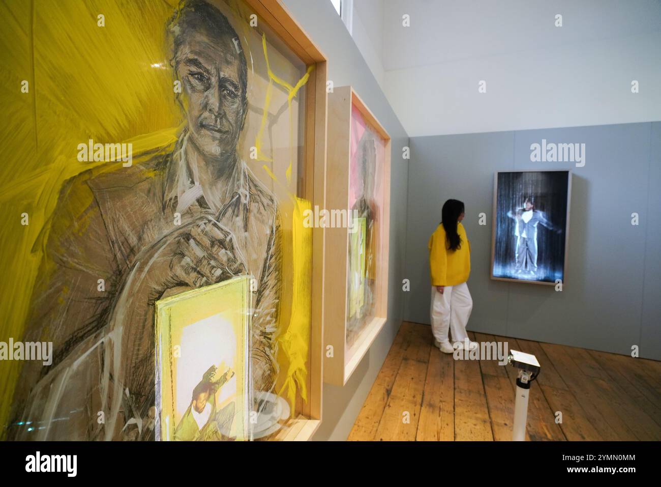 London, UK. 22 November 2024 Es Devlin with painted LED and projection ...